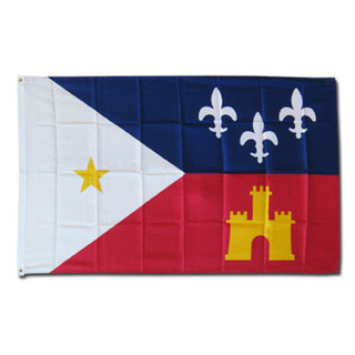Acadiana, 3'x5' Polyester Flag - Mediterranean - Flags And Flagpoles ...