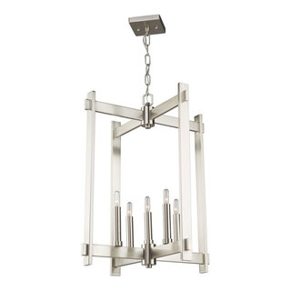 Cityscape 5-Light Chandelier, Polished Nickel - Transitional ...