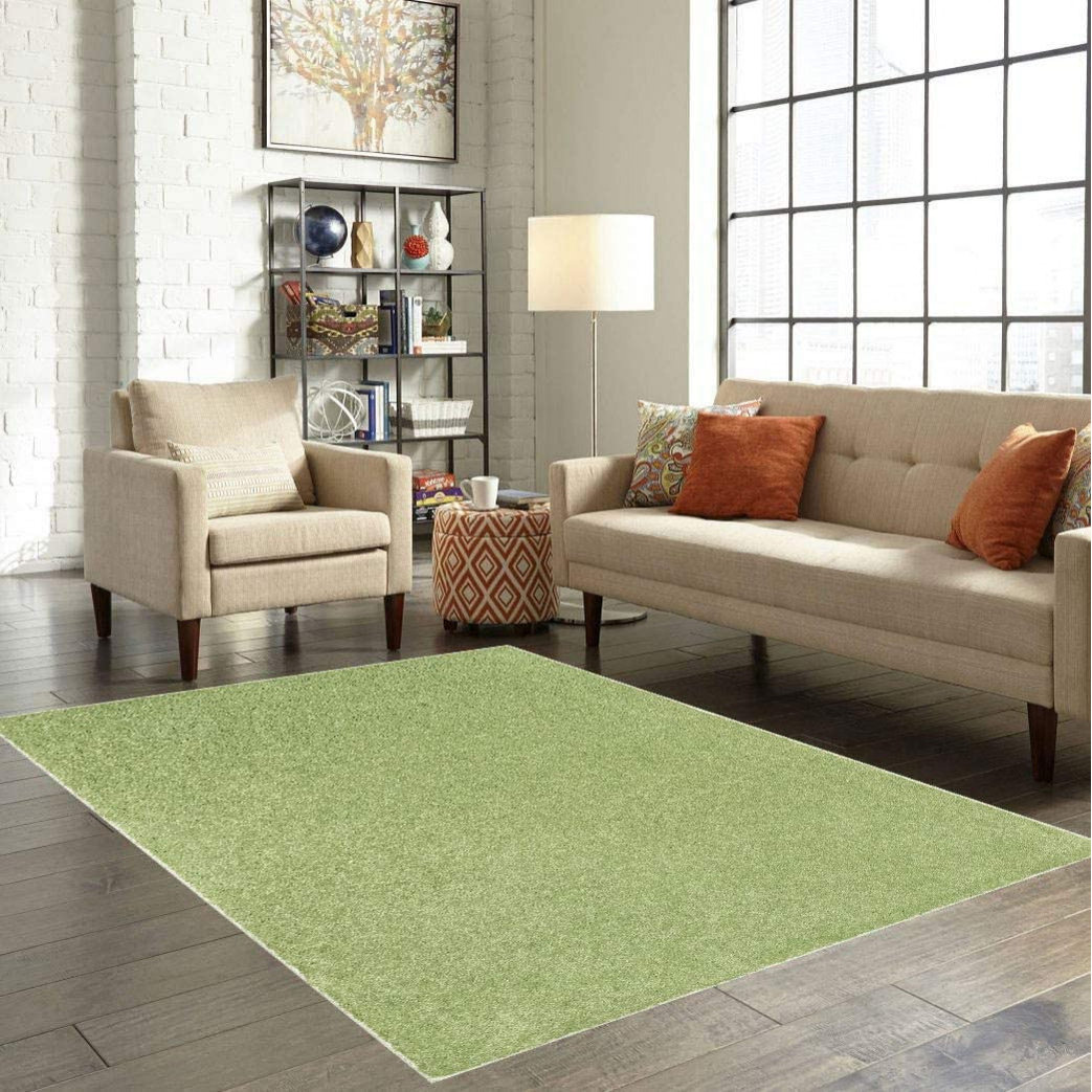 Color World Collection Way Kids Favourite Area Rugs, Lime Green, 2' x 4 ...