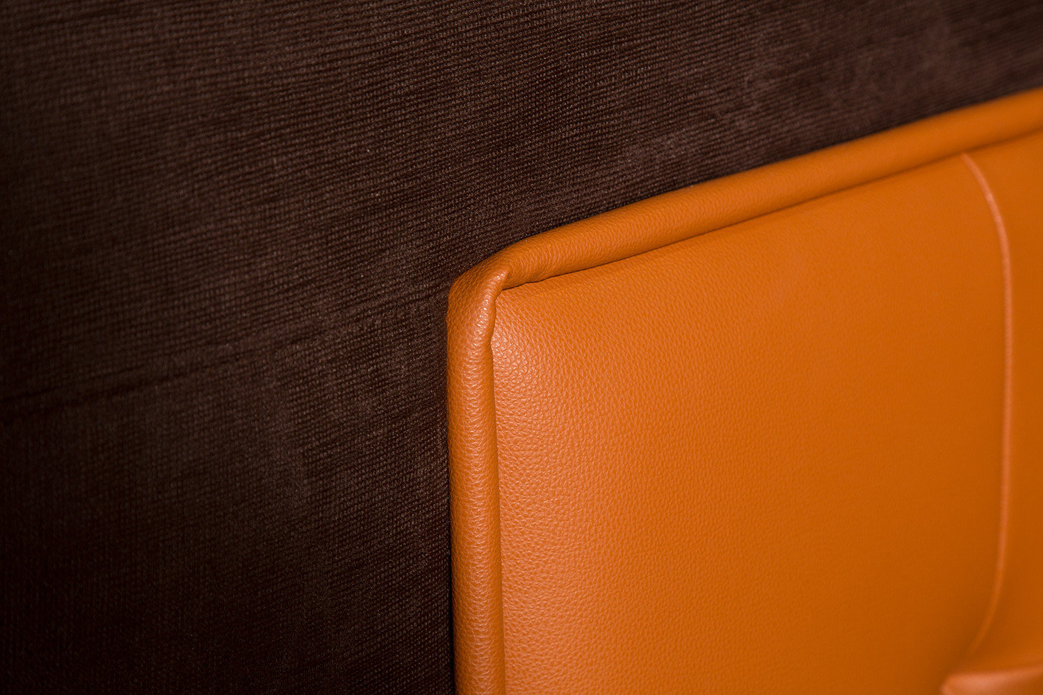 21 Cosmopolitan Queen Upholstered Tufted Bed, Diablo Orange/Umber - Contemporary - Platform Beds ...