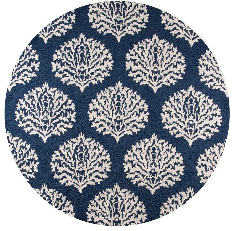 Momeni Veranda Outdoor Rugs 9'x9' Round, 9' X 9' Round - Beach Style ...