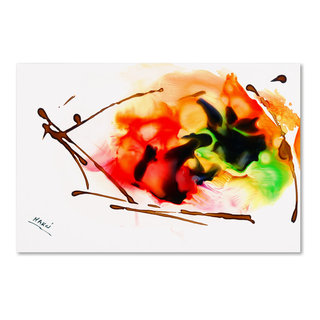 Mako 'Abstract 05' Canvas Art, 19"x 12" - Contemporary - Prints And ...