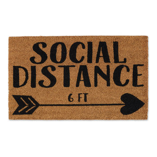 DII Social Distance 6ft Doormat - Contemporary - Doormats - by Design ...