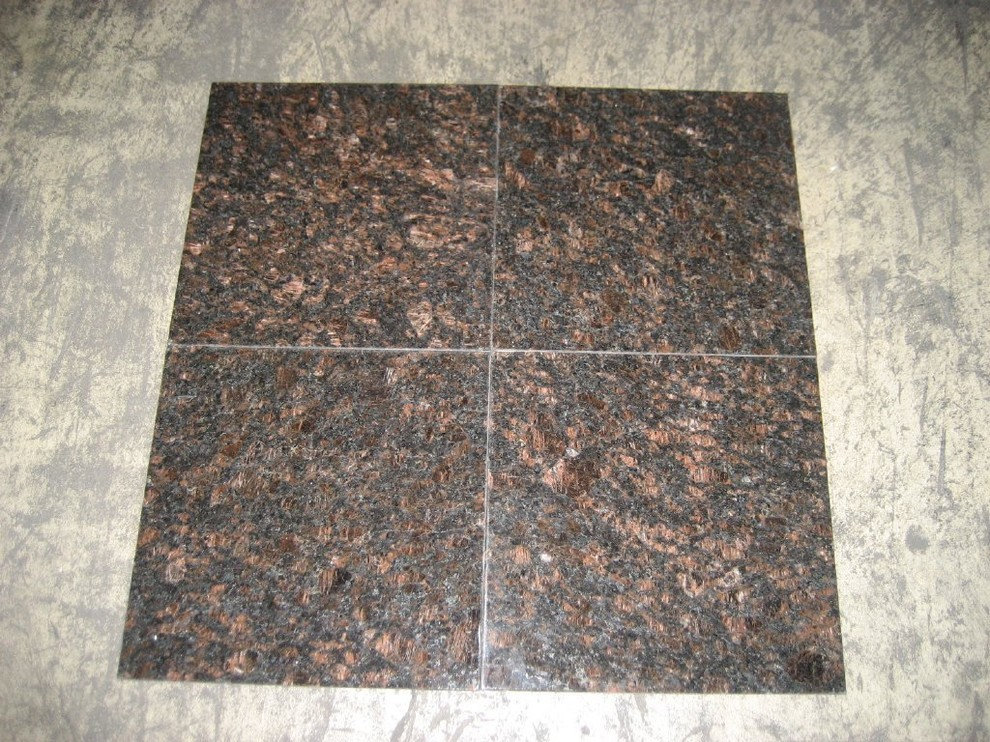 Tan Brown Granite Tiles, Polished Finish, 12"x12", Set of 160 ...