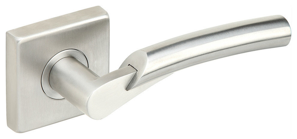 Phoenix Lever, Half Passage, Left Hand, Satin Stainless Steel, 2-3/4 ...