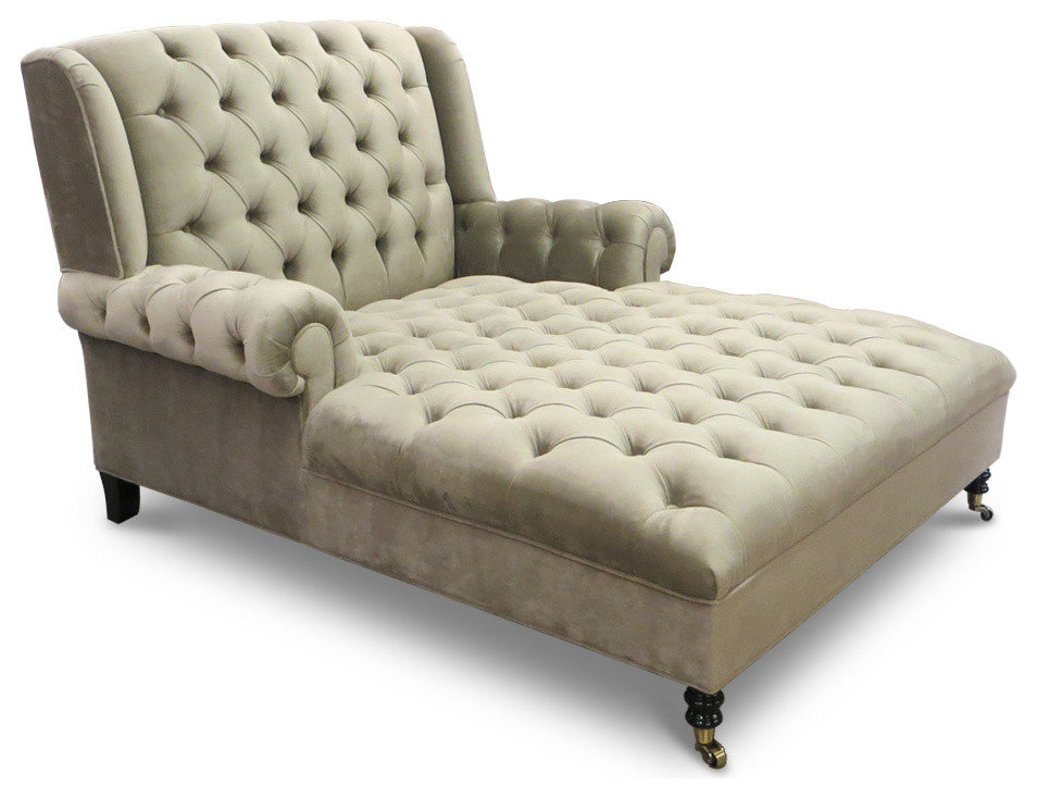 Smith Chaise - Traditional - Indoor Chaise Lounge Chairs - by Haute ...