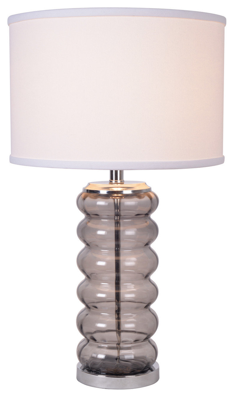 Kenroy 35305SMKE 1-Light Table Lamp, Hannah - Transitional - Table ...