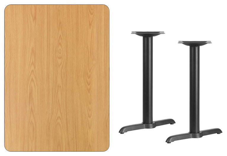 30''x42'' Rectangular Natural Laminate Table Top,5''x22'' Table Height ...