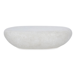 Minda Indoor And Outdoor Volcanic Stone Decorative Bench - Modern ...