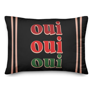 Oui Oui Oui 14x20 Spun Poly Pillow, 14x20 - Contemporary - Decorative ...