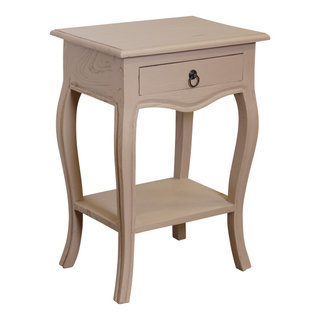 Paris - Side Table -Solid Mindy Wood - Natural Wood - French Country ...
