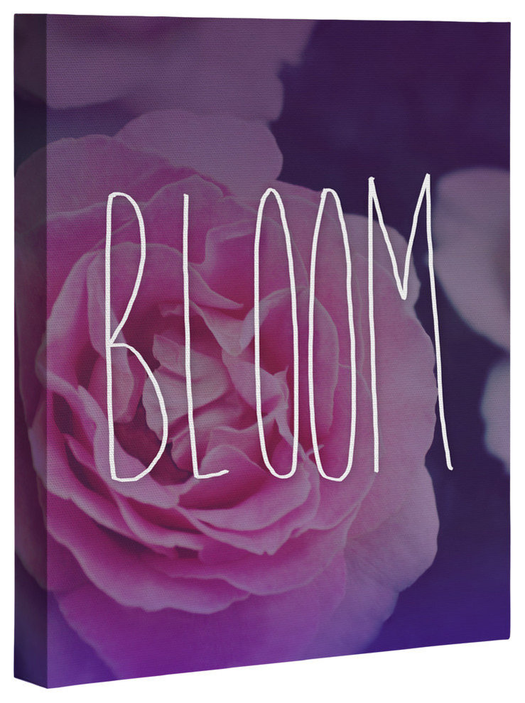 Leah Flores Bloom Gallery Wrapped Canvas, 24"x30" - Contemporary ...