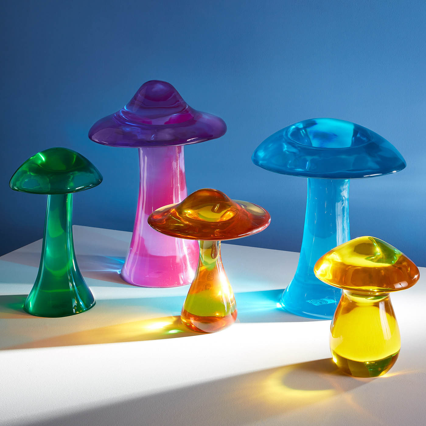 Yellow Acrylic Mushroom Objet - Contemporary - Decorative Objects And ...