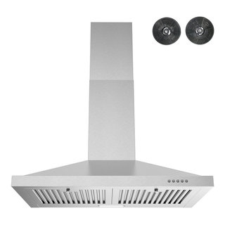 Streamline 30" Giganti Convertible Wall Mount Range Hood, Stainless ...