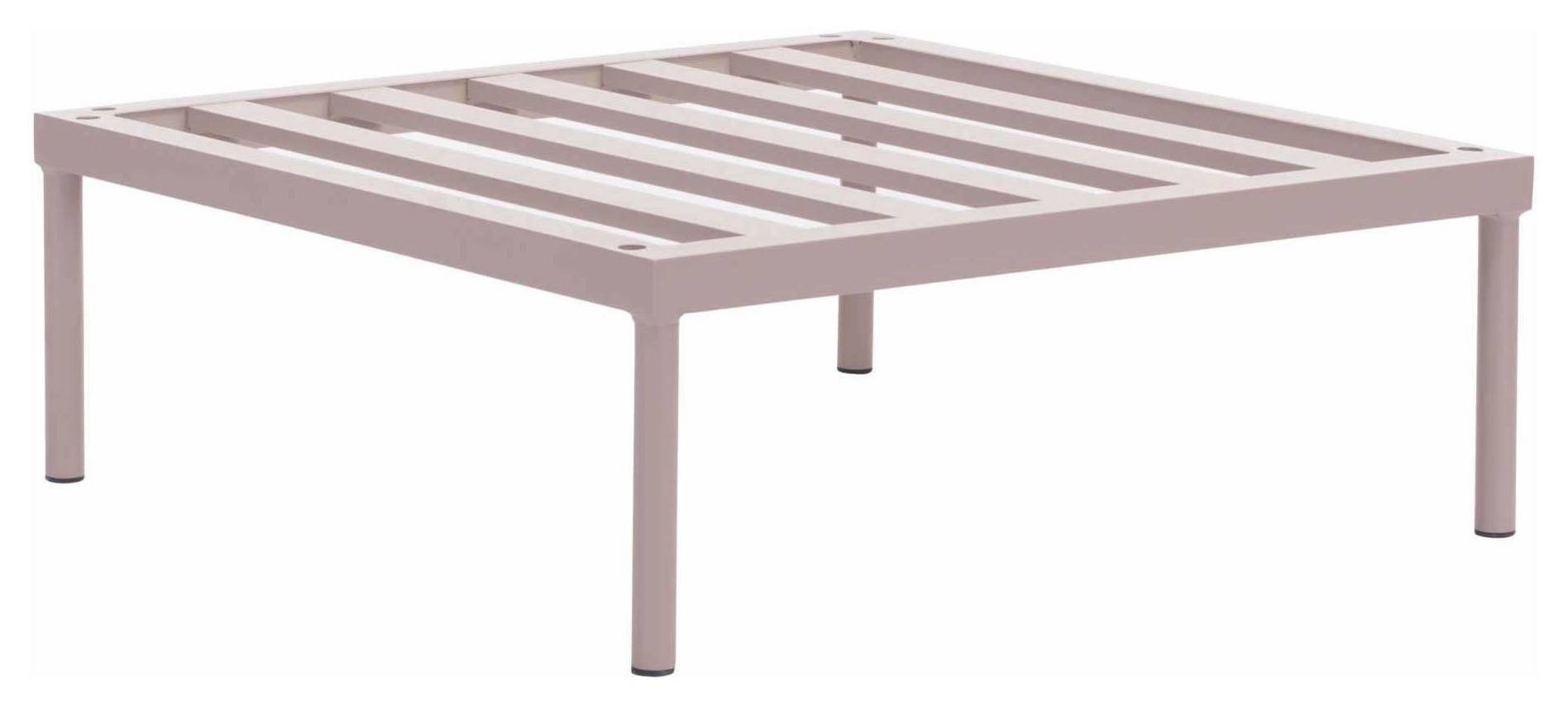 Glass Beach Single Base Taupe, 31.5"W x 31.5"D x 11"H - Contemporary ...