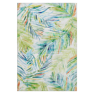 Addison Premium Washable Mayfield AMF199 Rug, 5' x 7'6" - Tropical ...