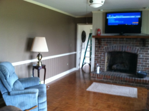 Need help with large wall in den