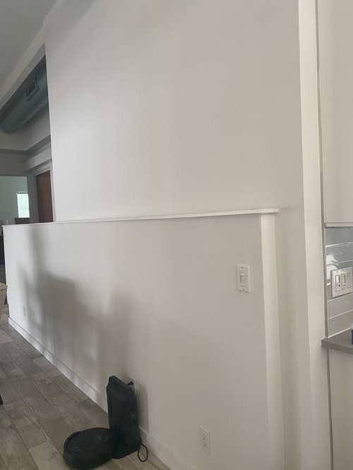 How to style this wall with awkward ledge