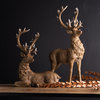 Rustic Deer Statue, 2-Piece Set - Rustic - Holiday Accents And ...