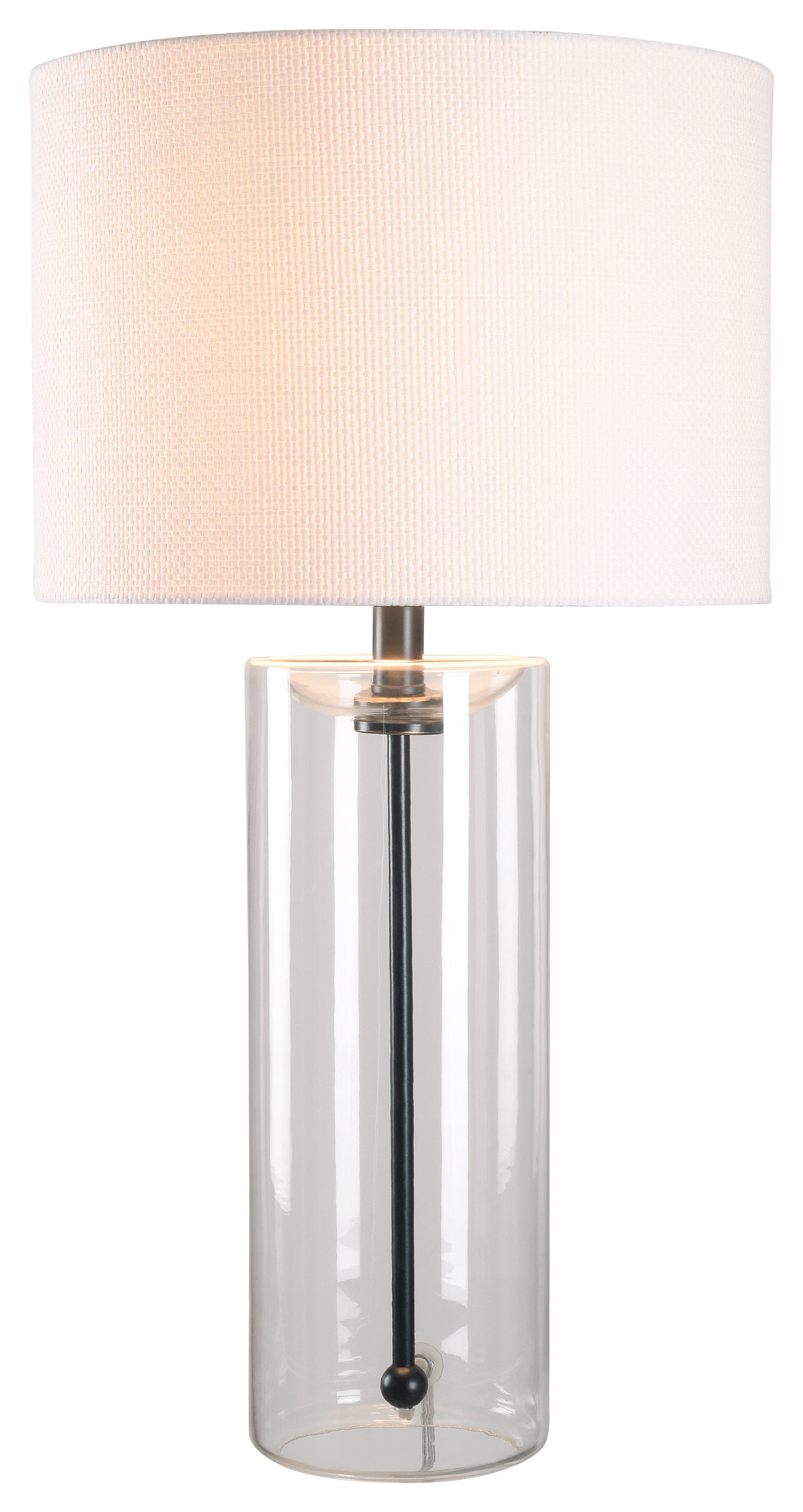 Parabola Table Lamp, Clear Glass, Bronze Finish - Transitional - Table ...