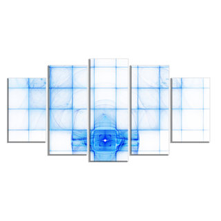 Bat Outline on Radar Screen, Multipanel Abstract Canvas Art Print, 60 ...