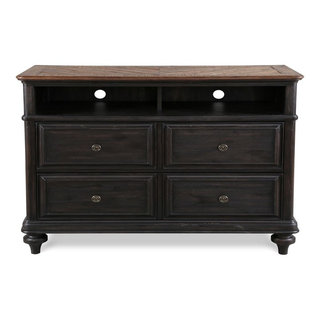 Magnussen Furniture Barnhardt 2-Drawer Media Chest, Hand-Worn French ...