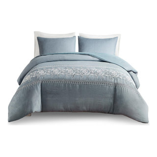 Intelligent Design Bree Embroidered Comforter Set - Traditional - Duvet ...