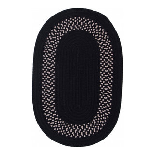 Colonial Mills Rug Grano Black Oval, 5X8 - Contemporary - Area Rugs ...