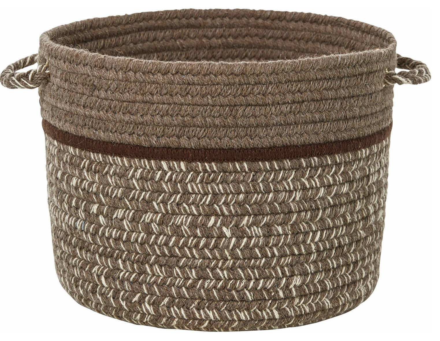 Woolmade Natural Wool Basket, 10''x8'' - Contemporary - Baskets - by ...