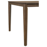 Transitional Dining Table, Rectangular Top With Clipped Corners, Medium ...