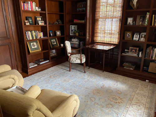 Painting Wood Library BLUE