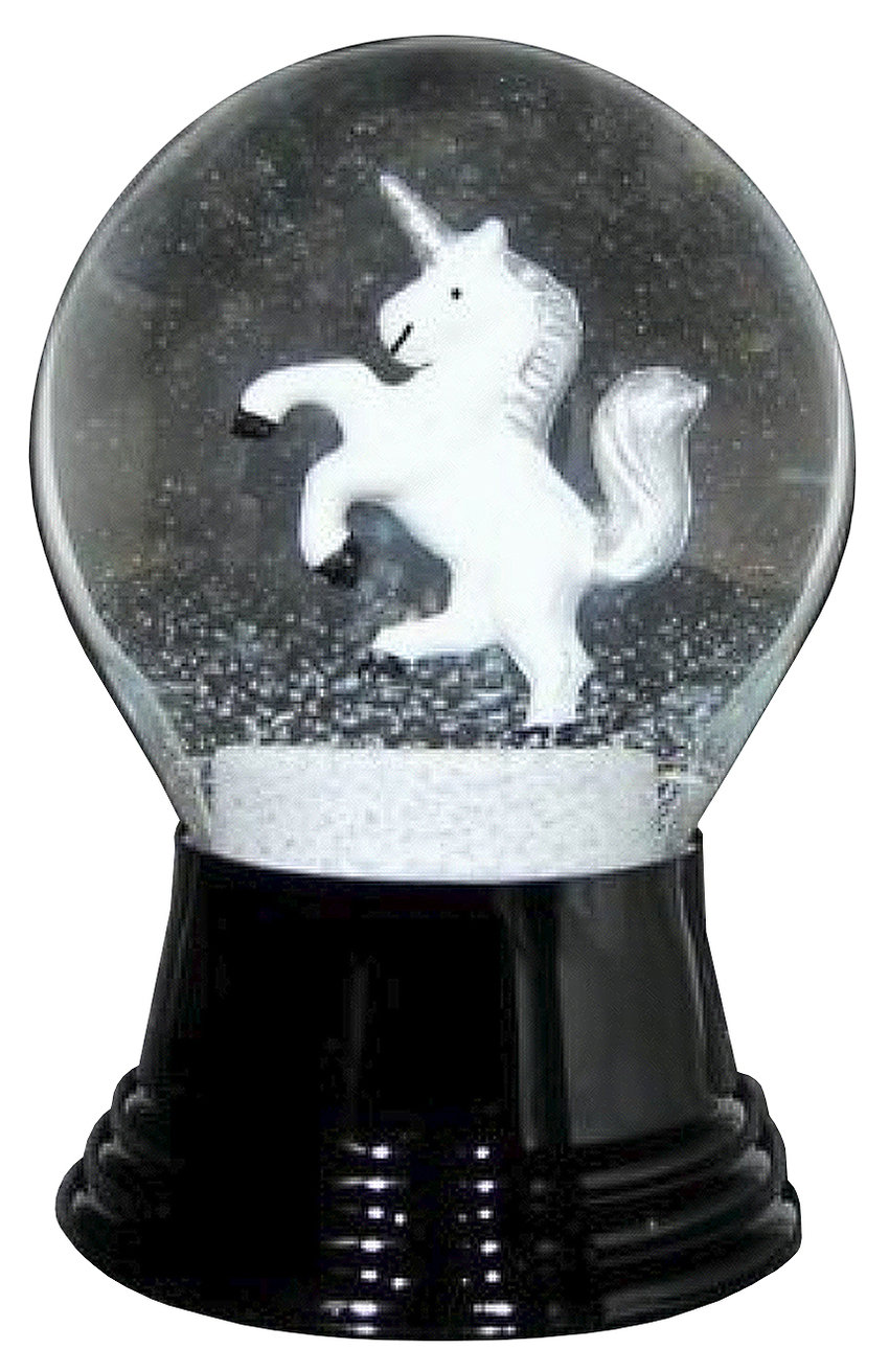 Perzy Snowglobe- Medium Unicorn - Contemporary - Holiday Accents And ...