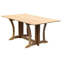69" Warwick Dining Outdoor Teak Table - Contemporary - Outdoor Dining ...
