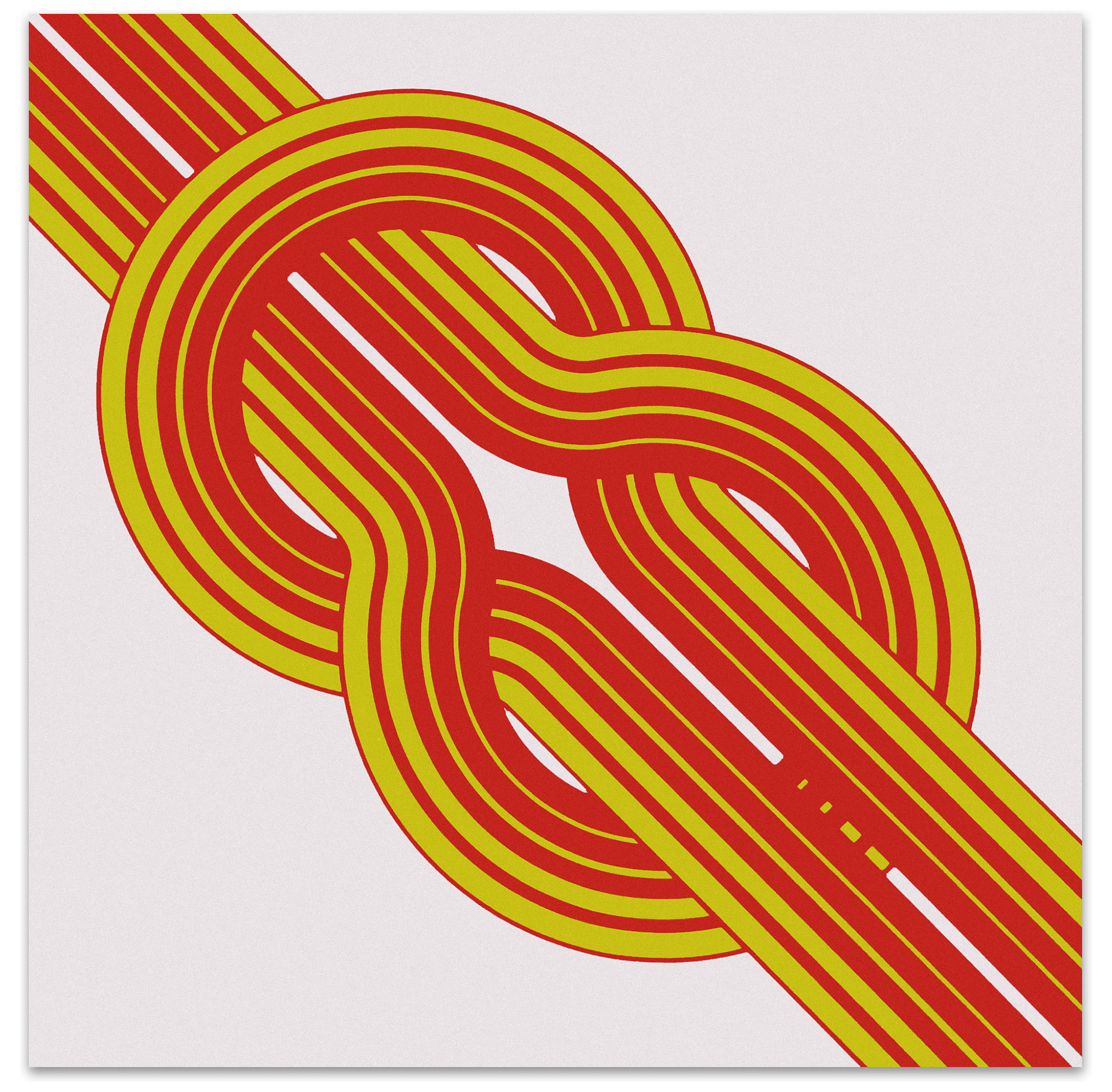 ""Knot"" by Reis & Manwaring 1973 Original Vintage Serigraph Yellow ...