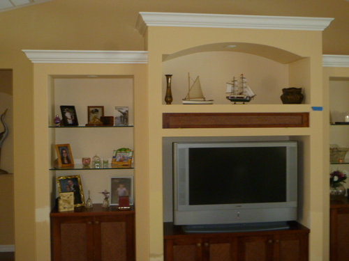 paint color idea for entertainment center