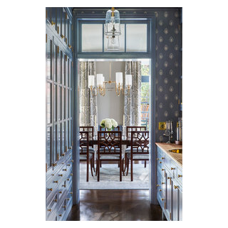 Butler's Pantry Looking into the Dining Room - Traditional - Home Bar ...