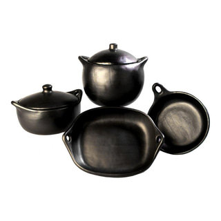 La Chamba Black Clay Set, CHST2 - Asian - Specialty Cookware - by Toque ...