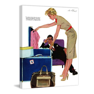 "Crowded Honeymoon" Painting Print on Wrapped Canvas, 30x39 ...