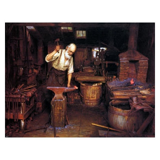 Jefferson David Chalfant The Blacksmith, 21"x28" Wall Decal, 21x28 ...