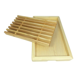 Eppicotispai Ashwood Bread Cutting Board and Tray - Contemporary ...