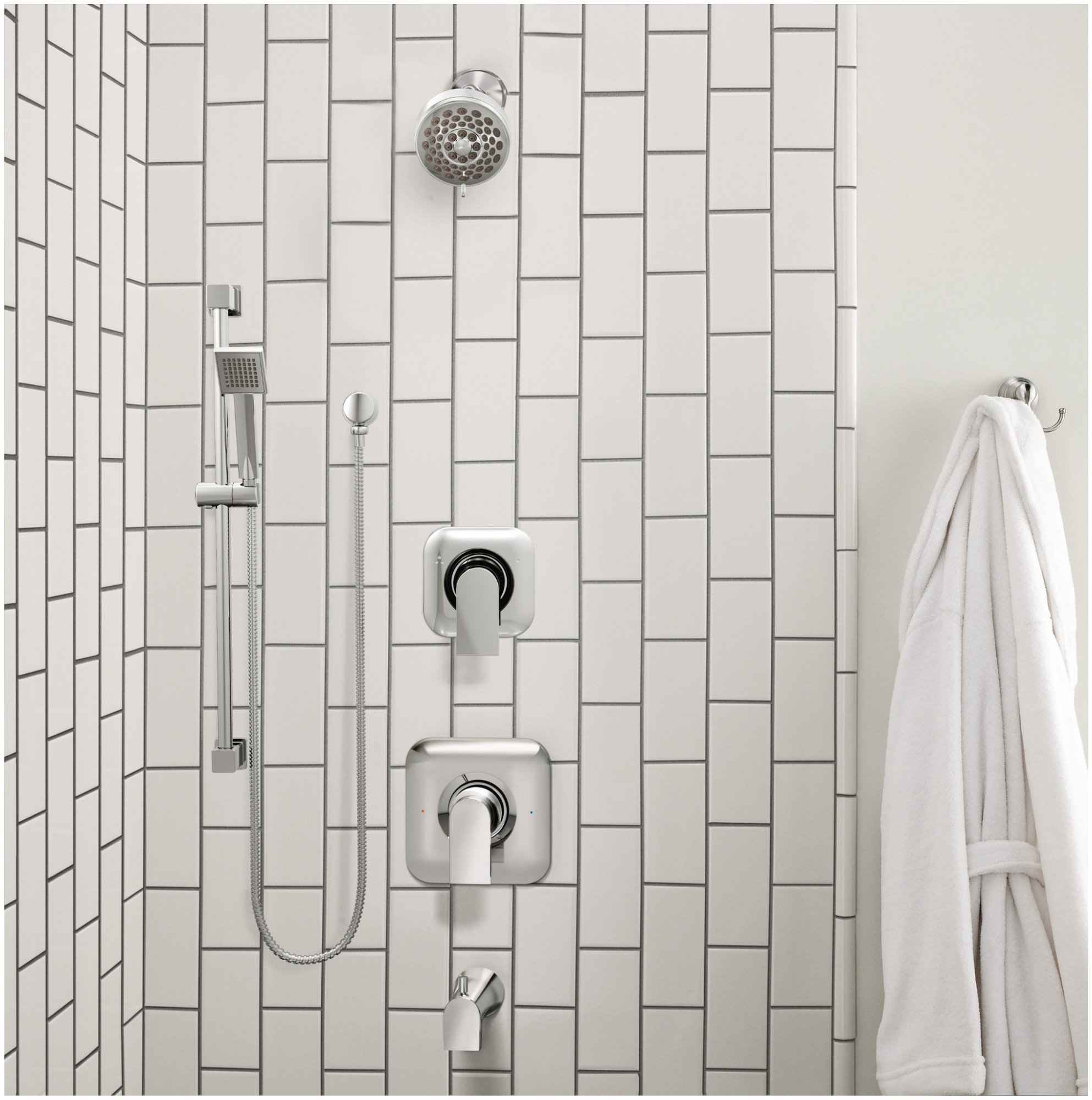 Moen Genta Chrome Posi-Temp(R Shower Only T2472NH - Transitional ...