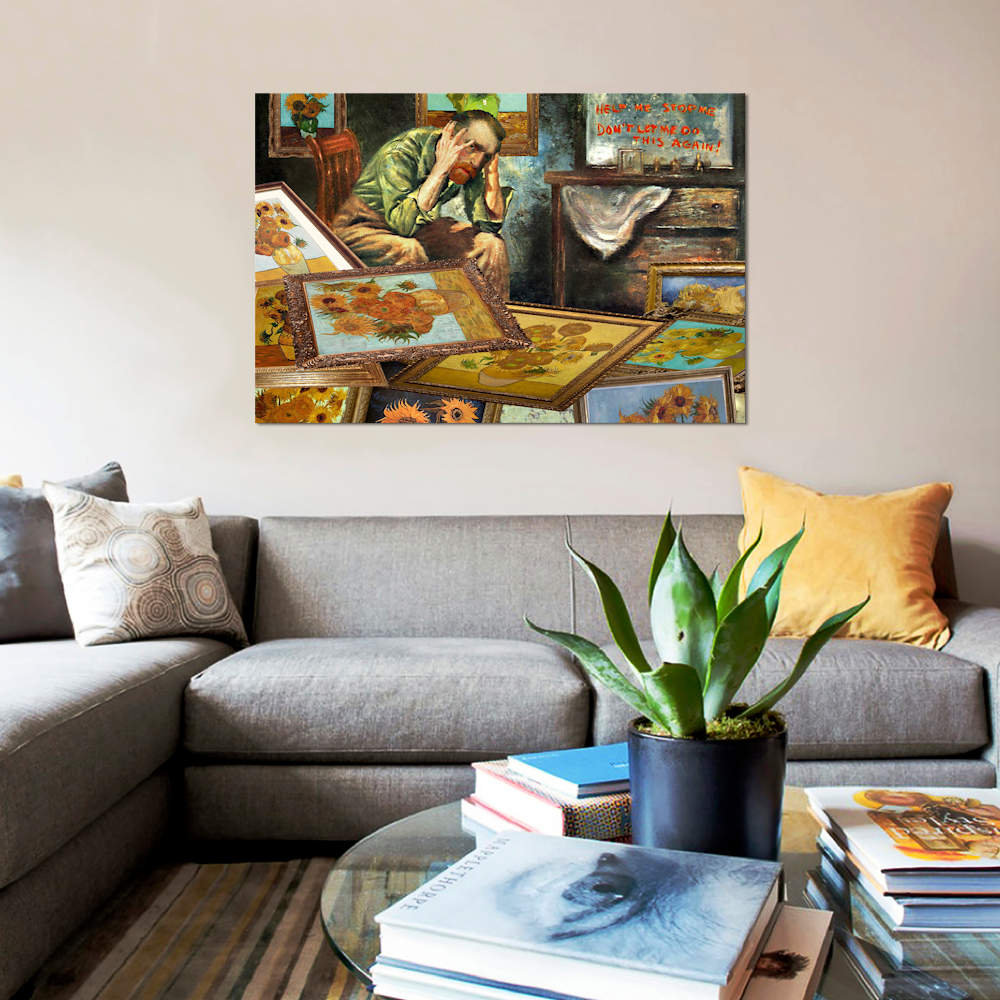 "Help Me" by Barry Kite Canvas Print, 8"x12"x0.75" - Contemporary ...