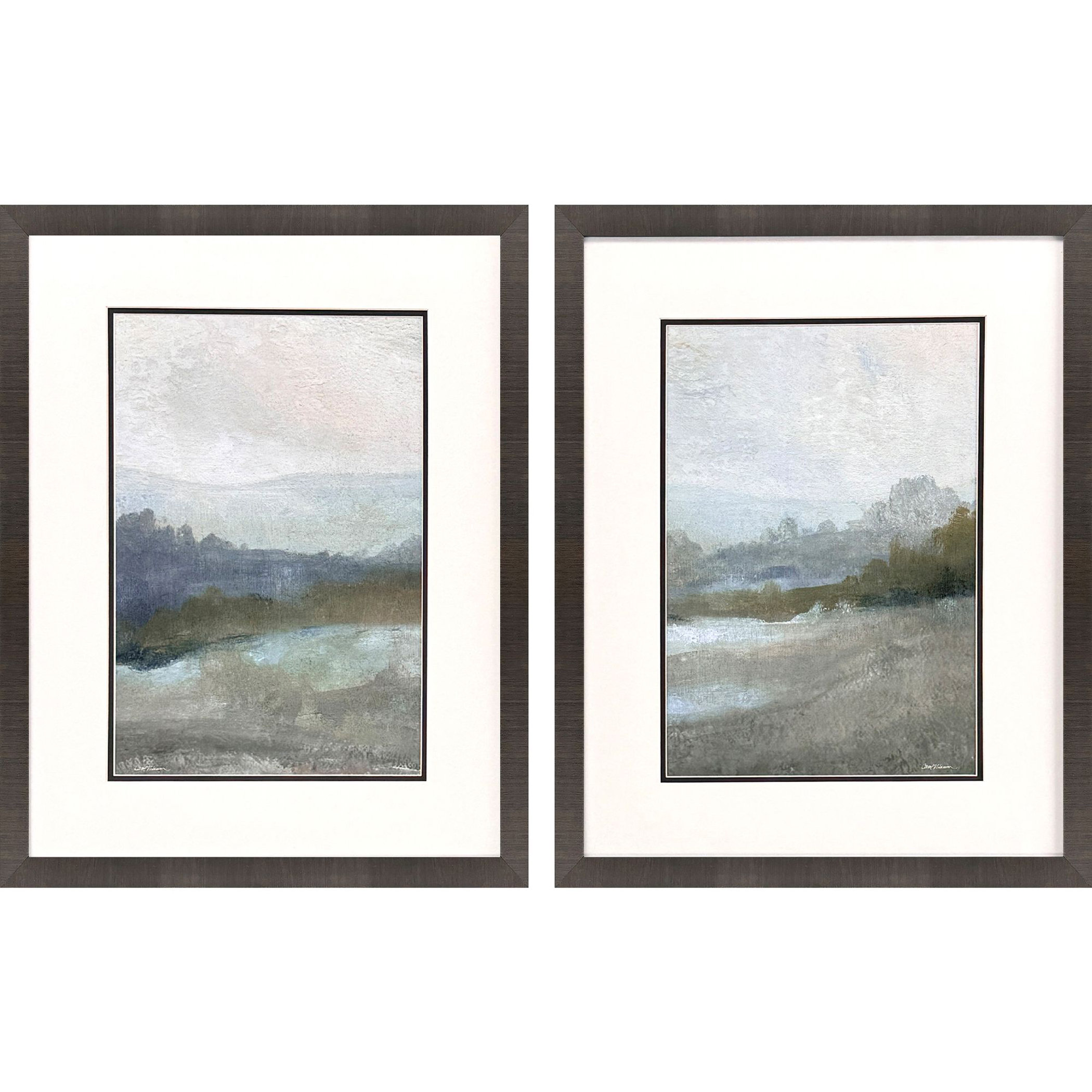 Azure Valley Framed Art, 2-Piece Set - Contemporary - Prints And ...