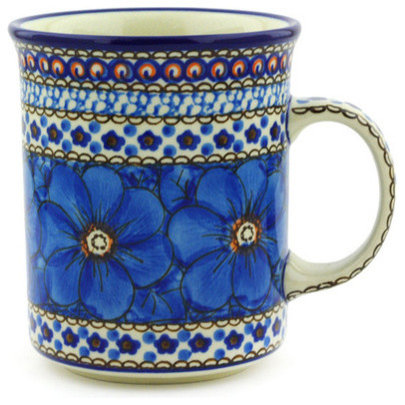 Polish Pottery 20 oz. Stoneware Mug Hand-Decorated Design ...