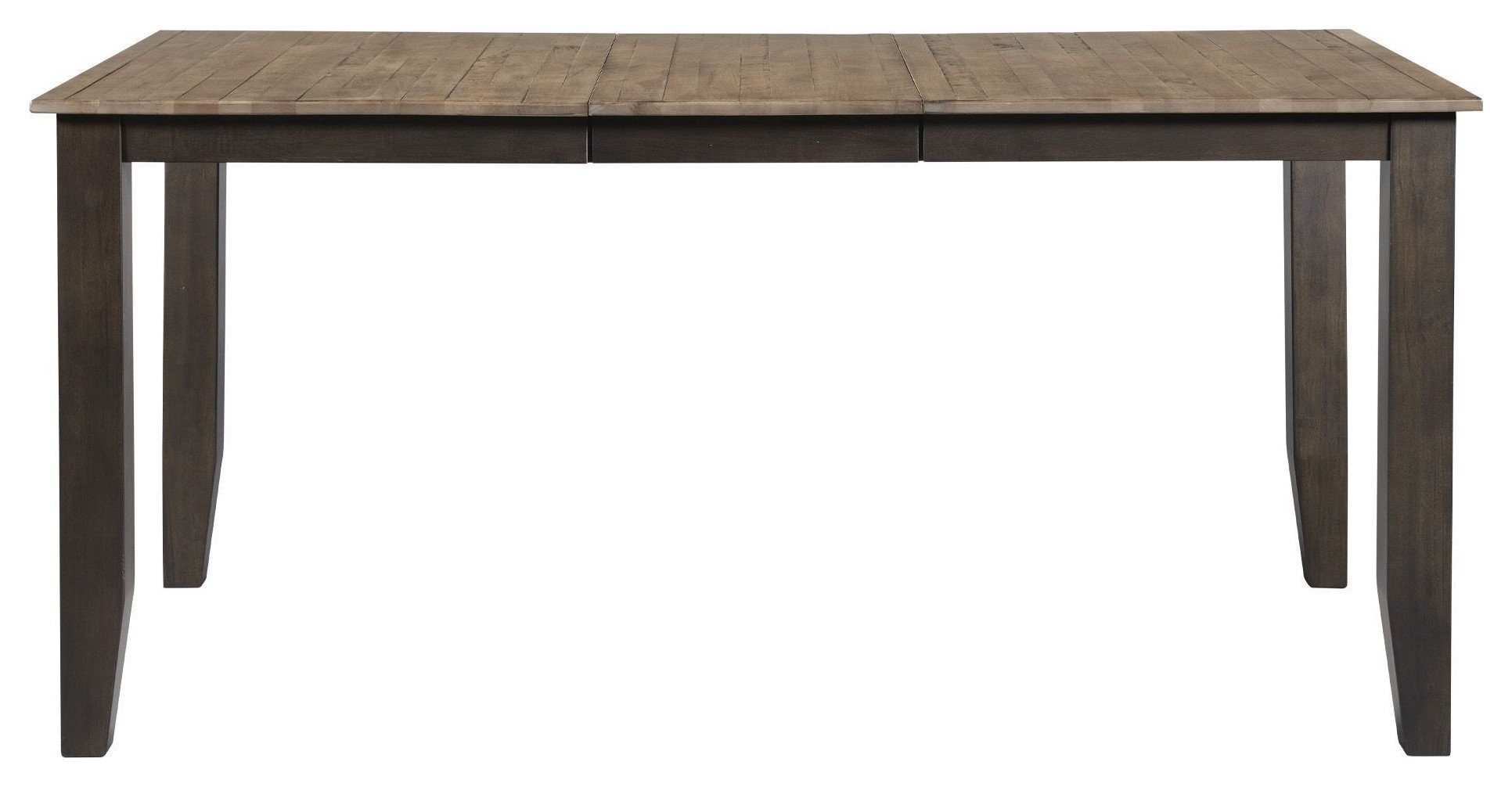 Beacon 60" Wide Counter Table With Self-Storing Leaf, Black and Walnut ...