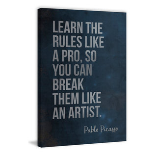 "Learn the Rules" Painting Print on Wrapped Canvas, 12"x18 ...