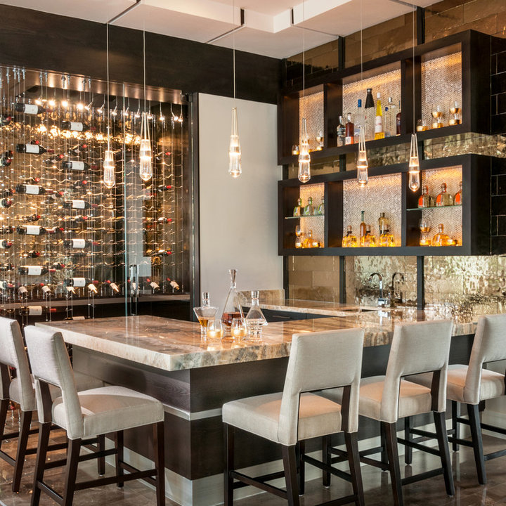 75 U-Shaped Home Bar Ideas You'll Love - May, 2026 | Houzz