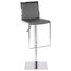 Zelda Leather Adjustable Bar Stool - Modern - Bar Stools And Counter ...