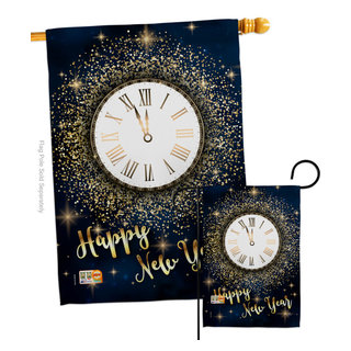Countdown New Year Winter New Year Flags Set, 28" X 40" X 0.1" - Modern ...