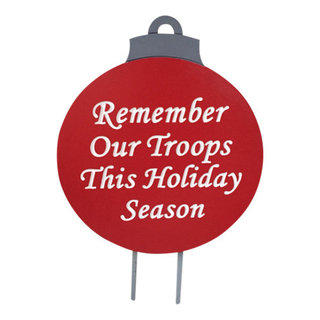 Remember Our Troops Military Outdoor Christmas Holiday Yard Art Sign ...